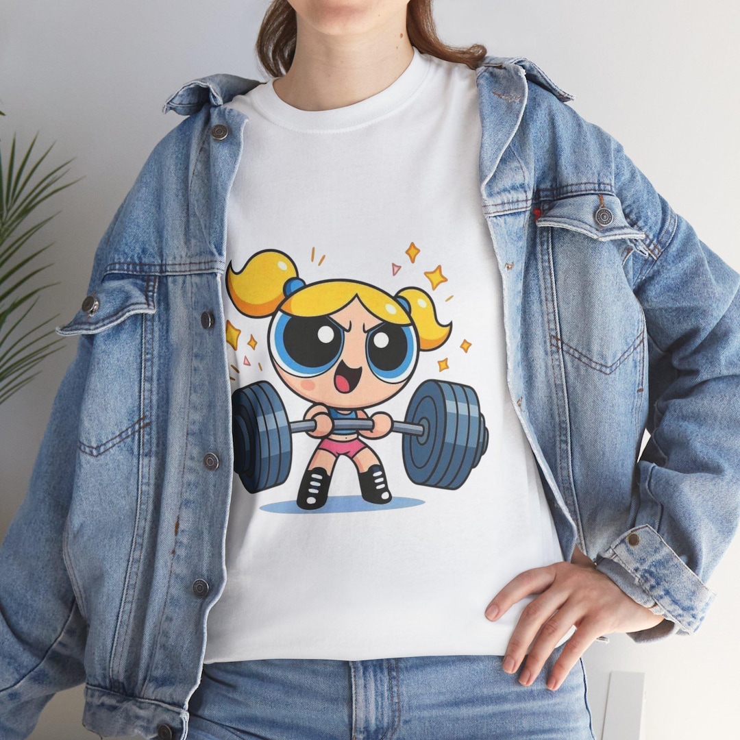 Powerpuff Girls Bubbles Gym Tee - Etsy