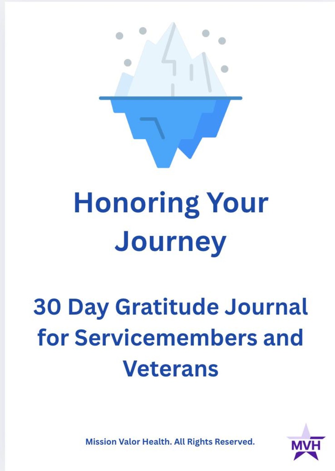 Honoring Your Journey 30 Day Gratitude Journal for Service Members and ...