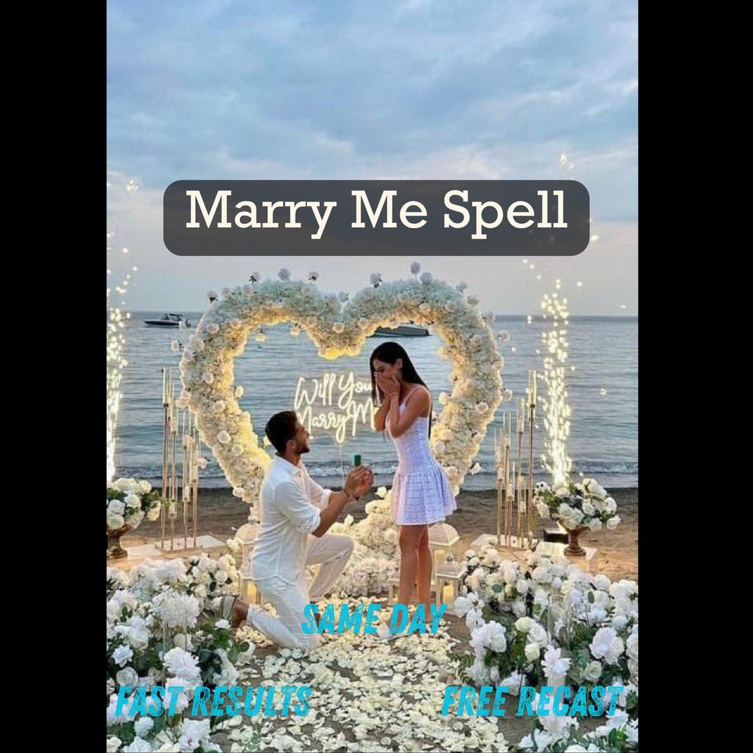 Marry Me Spell | Manifest Proposal, Commitment & Eternal Love Energy - Etsy