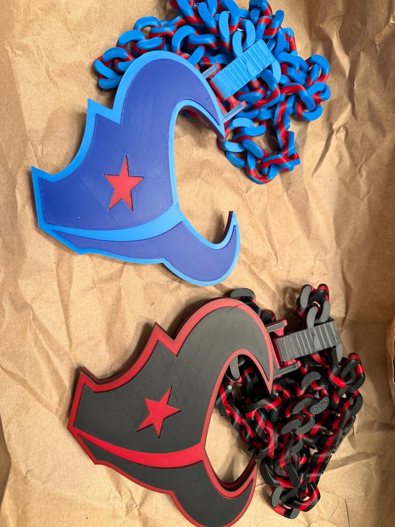 Custom 3D Printed Sports Team Chain - Personalized Fan Chains for Any ...