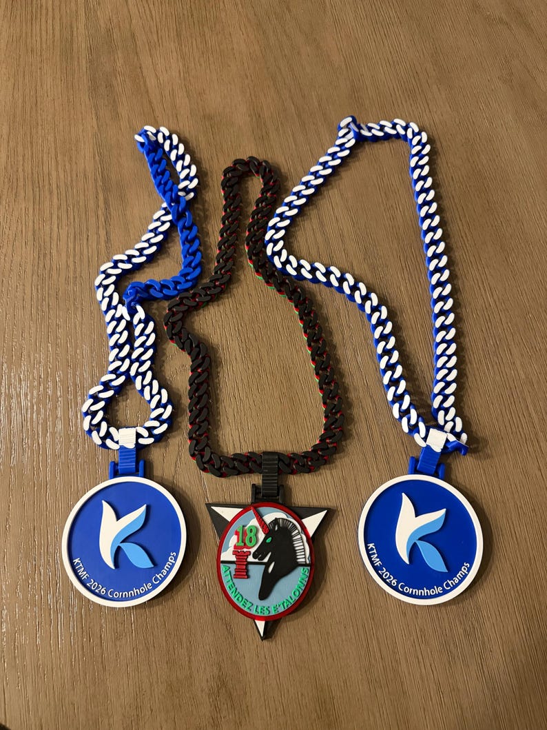 Custom 3D Printed Sports Team Chain - Personalized Fan Chains for Any ...