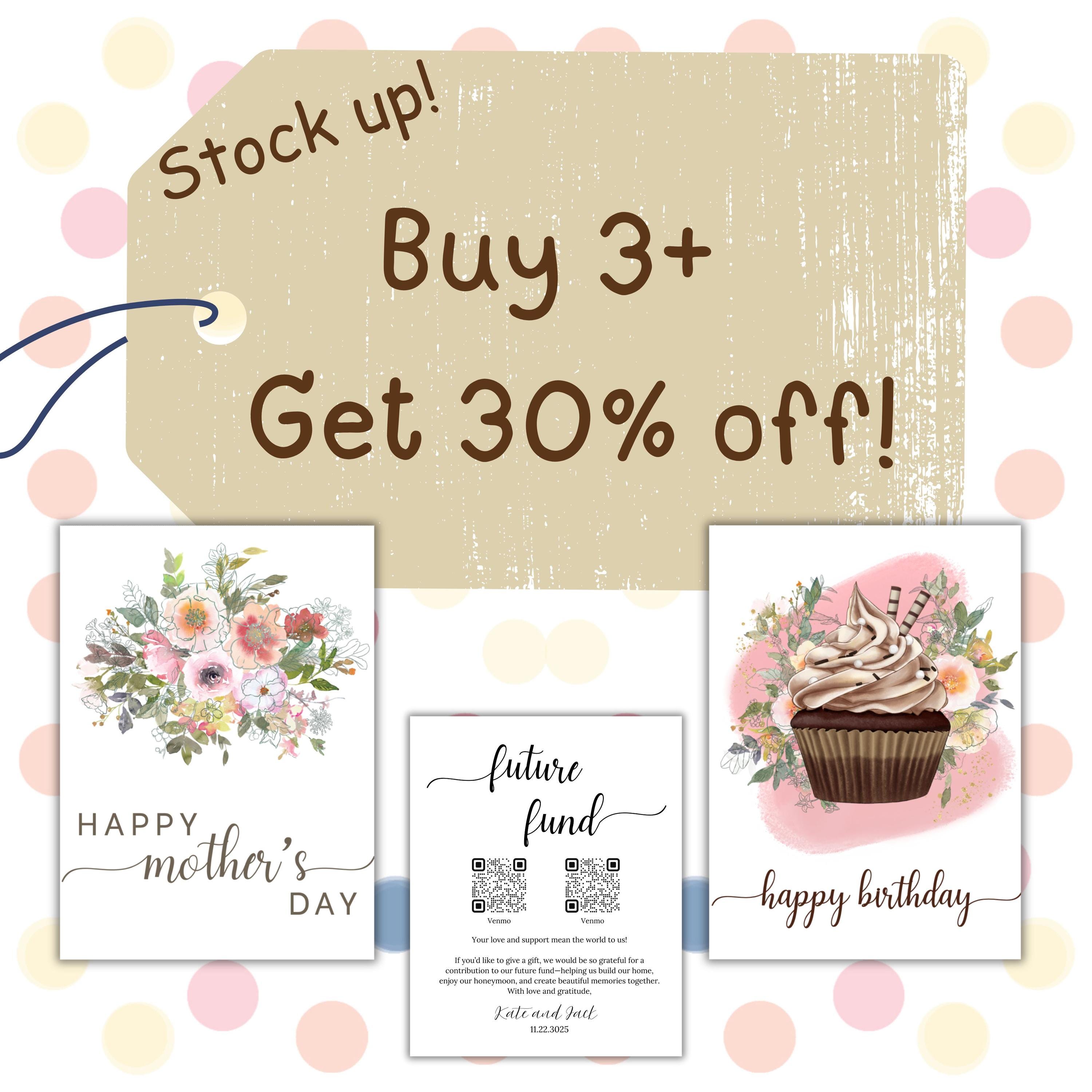 QR Code Wedding Card, Scan to Share Photos & Thank You Card, Editable ...
