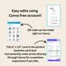 QR Code Wedding Card, Scan to Share Photos & Thank You Card, Editable ...