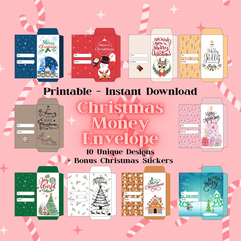 Christmas Stickers for Greeting Cards - Etsy