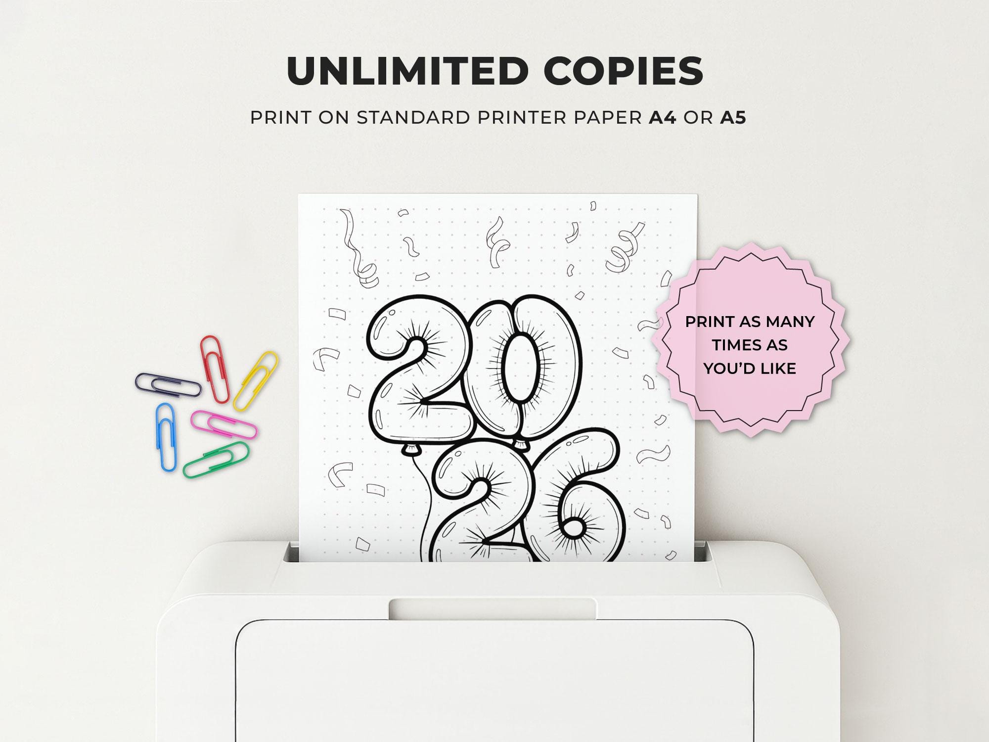 2026 Bullet Journal Kit | A4 A5 Printable Planner (digital Download ...