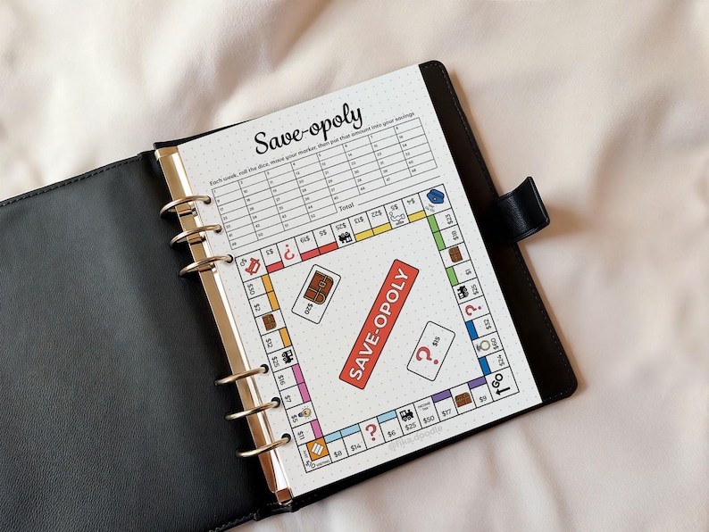 Save-opoly Savings Challenge Printable | Fun Money Saving Game | Budget ...