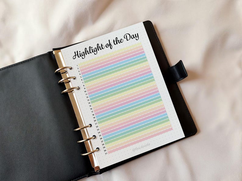 Highlight of the Day Printable – Daily Reflection Worksheet (PDF) - Etsy