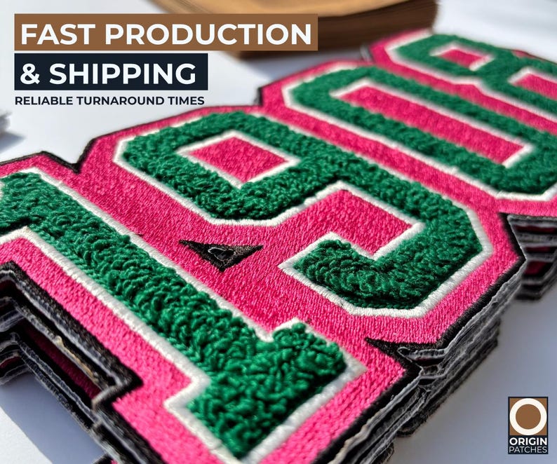 Custom Chenille Patches, Custom Jacket Patches, Chenille Letters, Iron ...