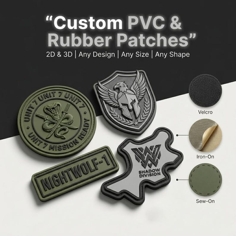 Custom PVC & Rubber Patches | Tactical PVC Patches | Premium 2D and 3D ...