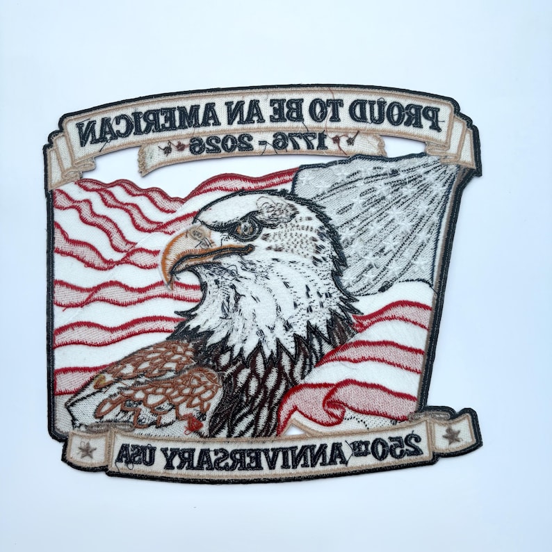 Custom Embroidery Patch, Large Jacket Back Patch, Patriotic Biker Vest ...