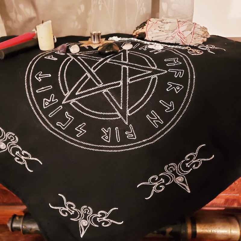 Pentagram Embroidery - Etsy