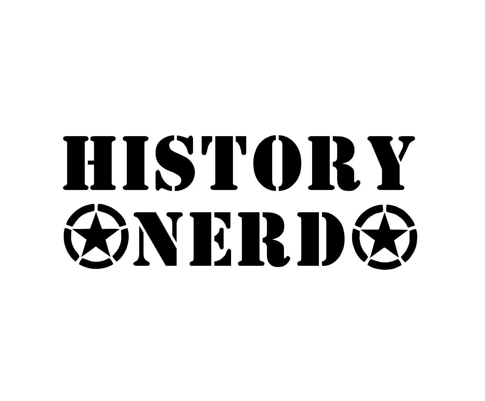 History Nerd Vector SVG With Army Stars - Etsy