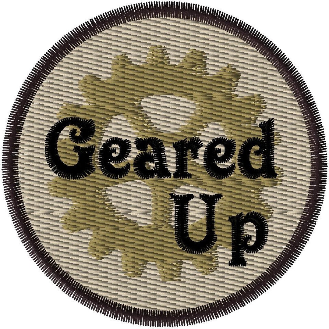 Geared up Steampunk Patch Embroidery Design - Etsy