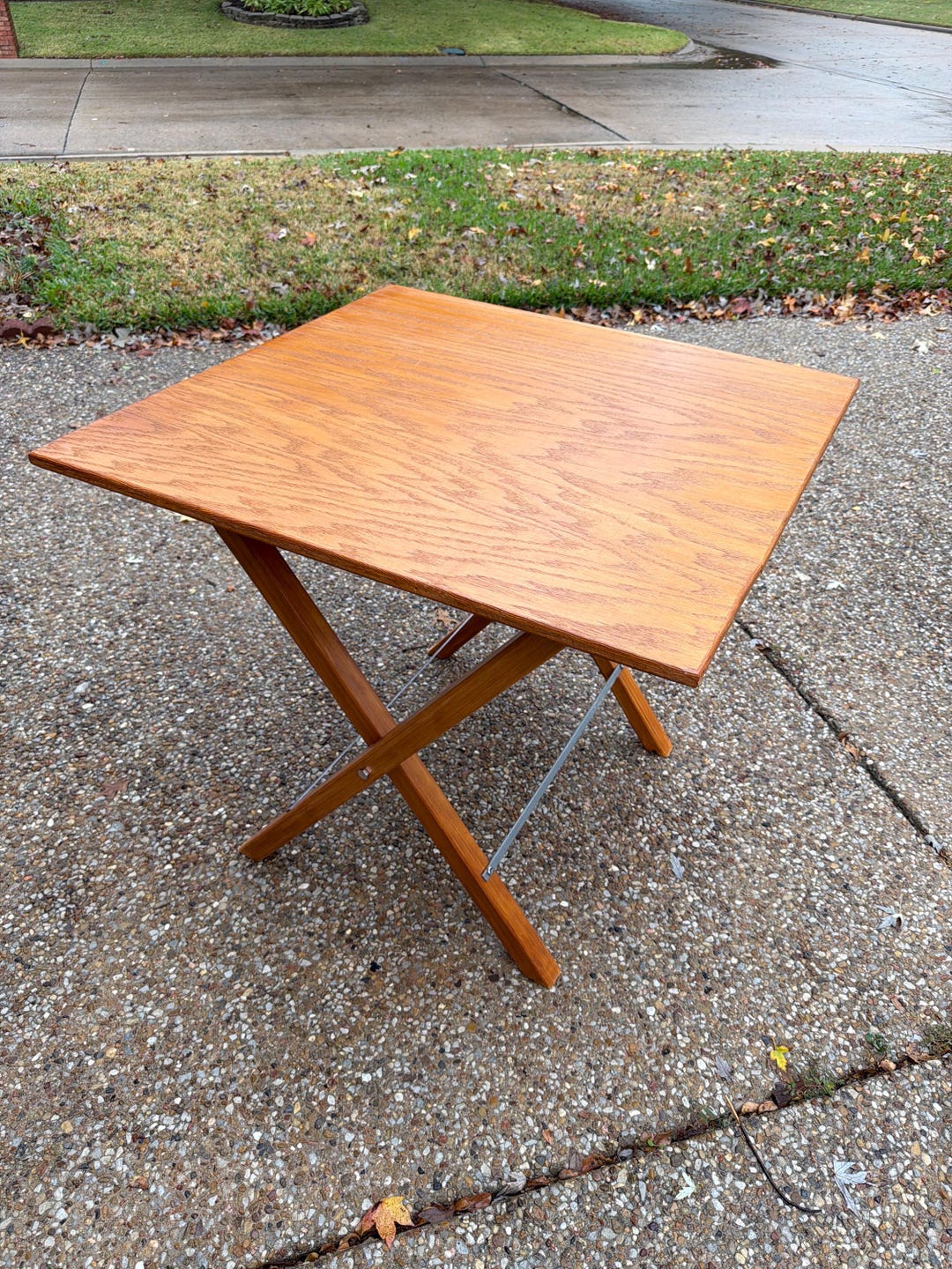 Handmade Foldable Wood Table – Portable Picnic & Camping Table ...