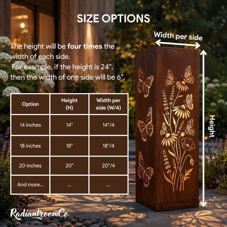 Beach Welcome Garden Column Metal Art, Outdoor Sculpture for Coastal ...