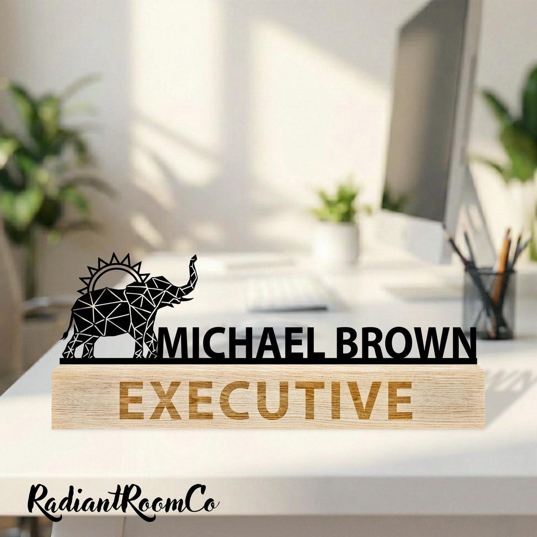 Custom Executive Desk Name Plate, Personalized Boss or Executive Gift ...