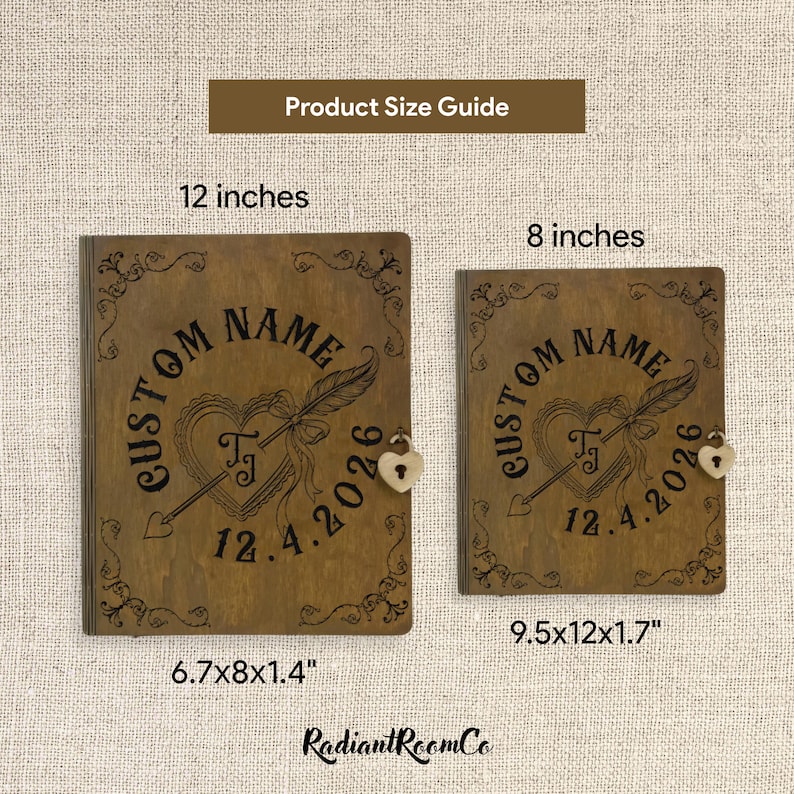 Personalized Memory Book Cat Couple, Customized Engraved Wooden ...