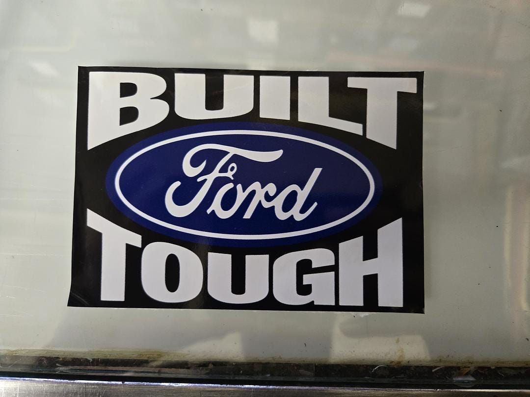 Ford Built Tough (3.25x5 Inches) Sticker - Etsy