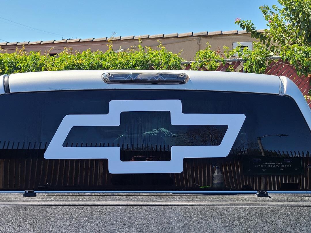 Chevrolet White Decal Outline (36x14 Inches) Vinyl Sticker - Etsy