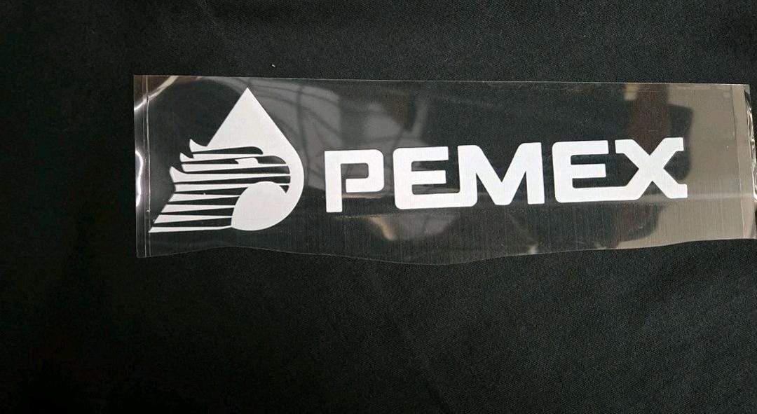 Pemex White Sticker (3x11 Inches) UV - Etsy