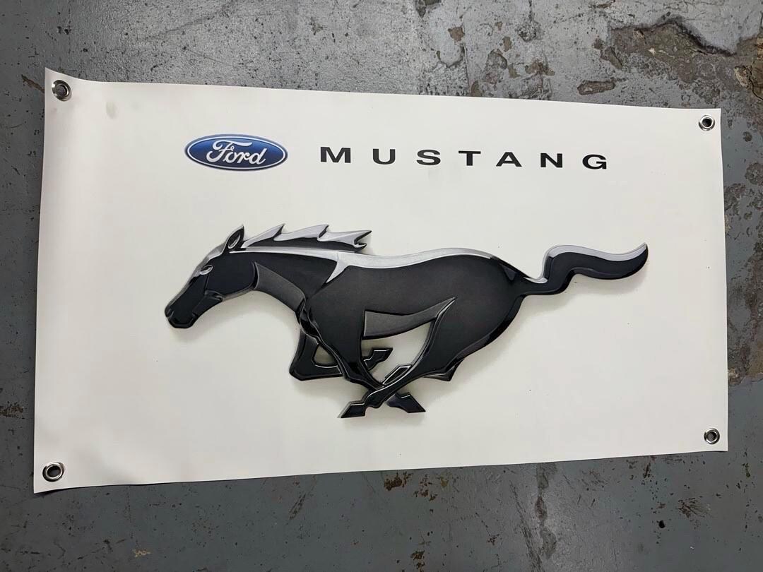 Ford Mustang Horse Emblem (29x16 Inches) Poster - Etsy