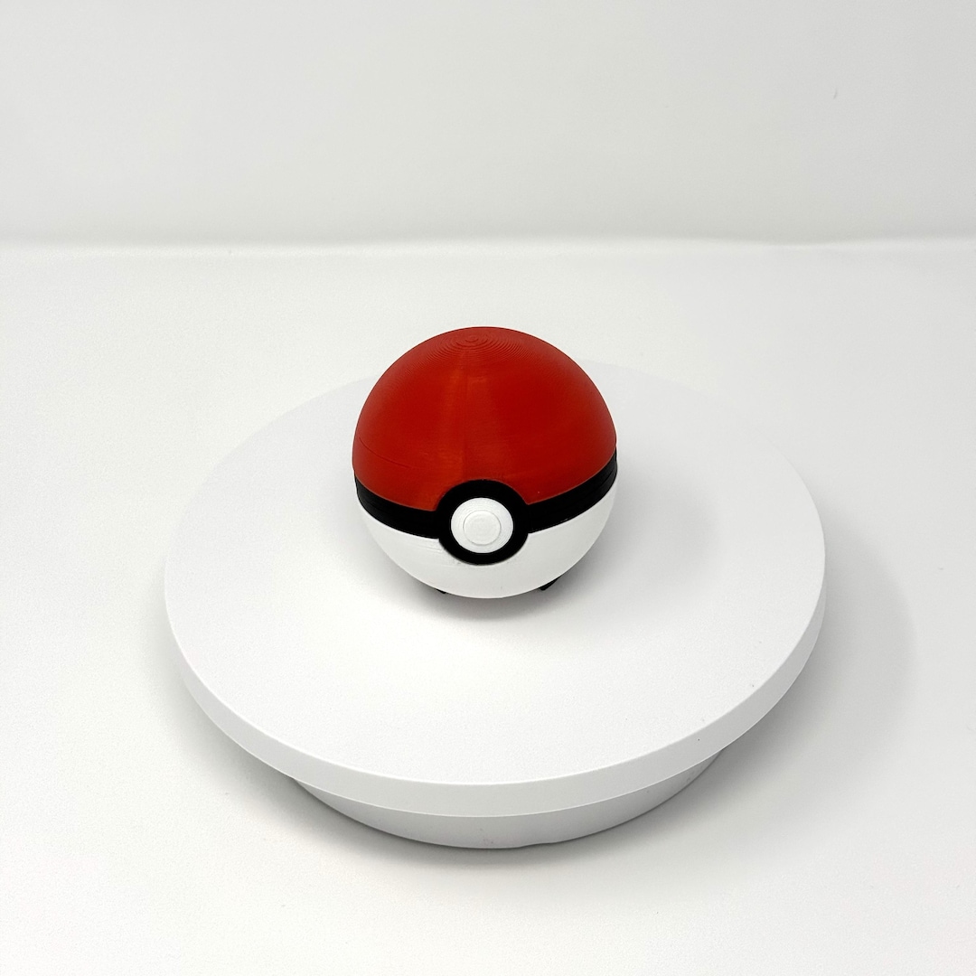 3d Printed Opening Poke Ball With Display Stand - Etsy