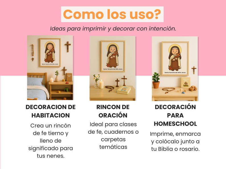 Saint Thérèse of Lisieux Kids Poster: Catholic Nursery Art (PDF) - Etsy