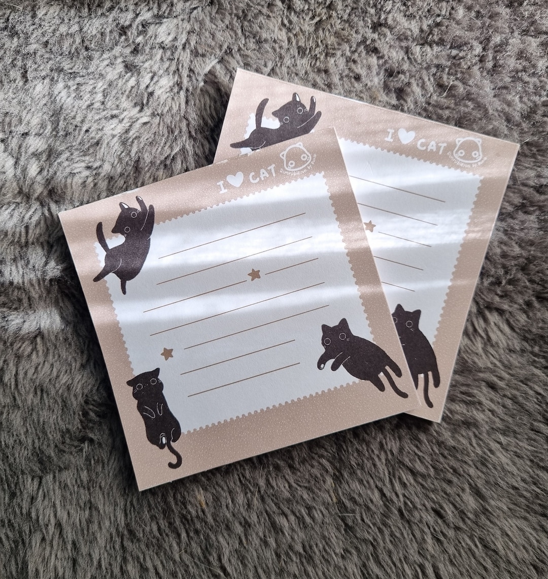 Black Cat - Notepad 30 Sheets - Etsy
