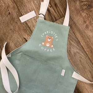 Personalized COFFEE Shop Cafe Barista Apron | Girls, Boys, Kids Adult ...