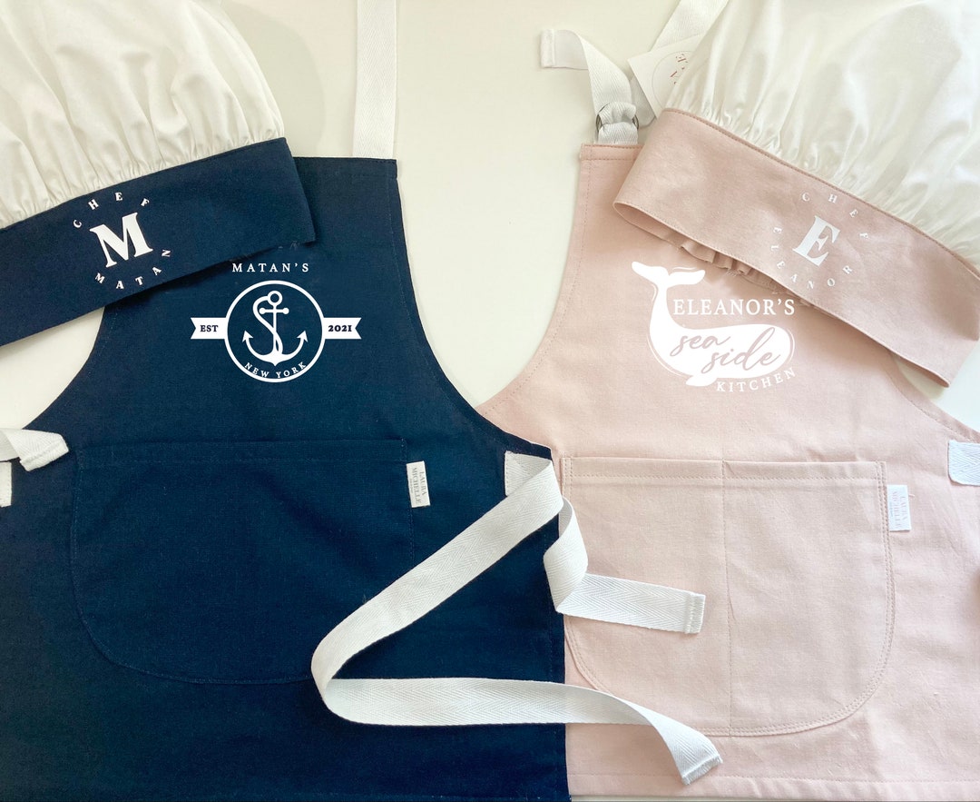 Kids Personalized Nautical Apron, Boat, Lake House, Chef Hat, Set, Cook ...