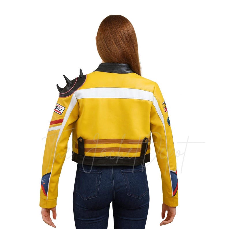 Handmade K-pop Demon Hunters Rumi Jacket | Yellow Cosplay Gaming Coat ...