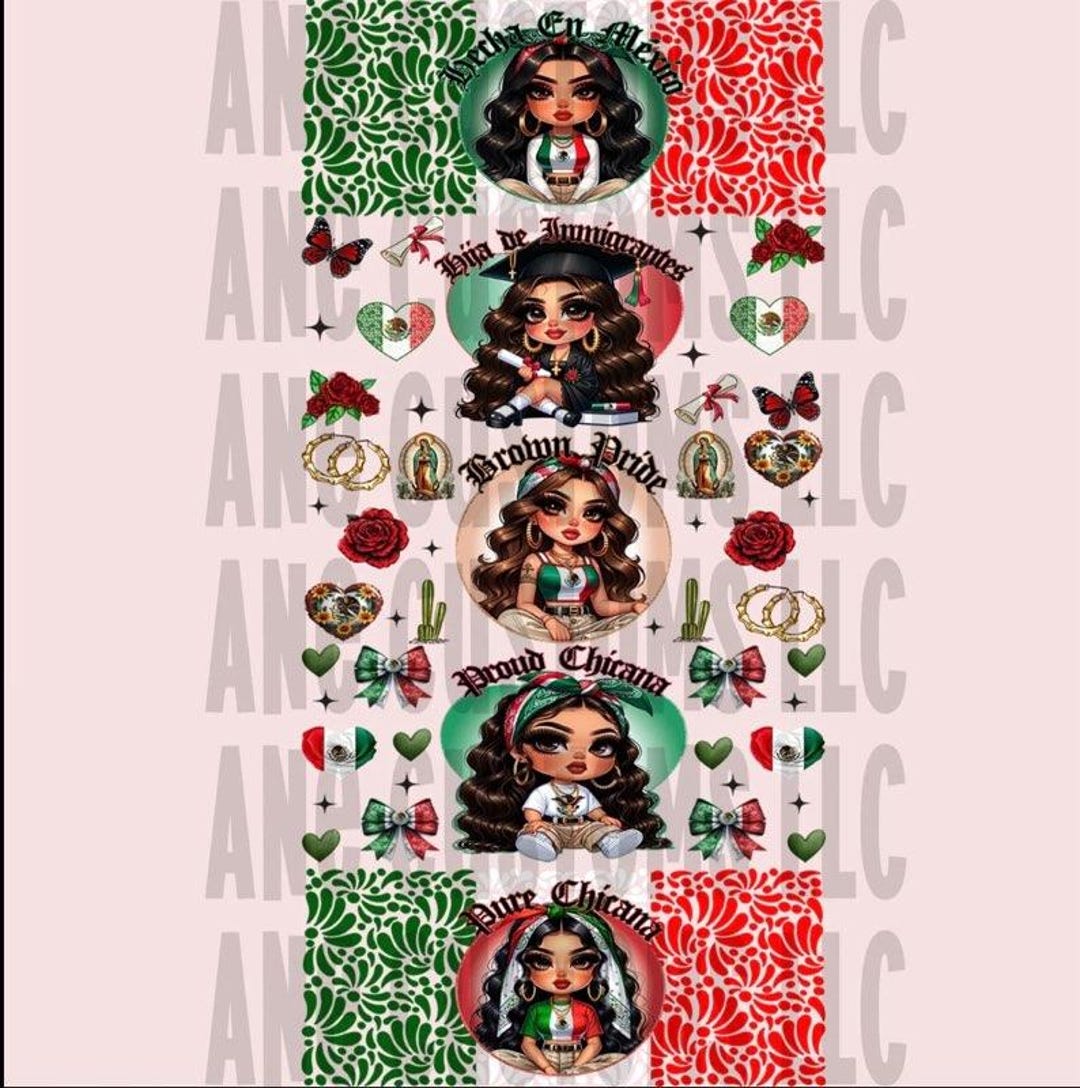 Chicana Mexico Uvdtf Libby Wrap Bundle - Etsy