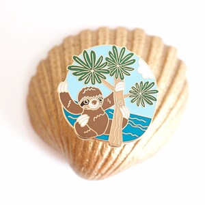 Cute Sloth Enamel Pin. Adorable Tree and Animal Lover Gift - Etsy