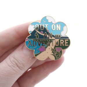 Out on an Adventure Enamel Pin Travel Souvenir Badge From Scotland Gift ...
