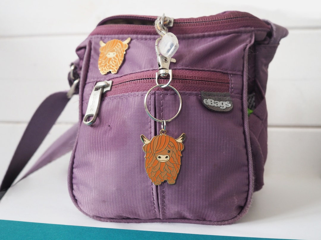 Highland Cow Enamel Pin And/or Keyring Cute Hairy Coos From Scotland ...