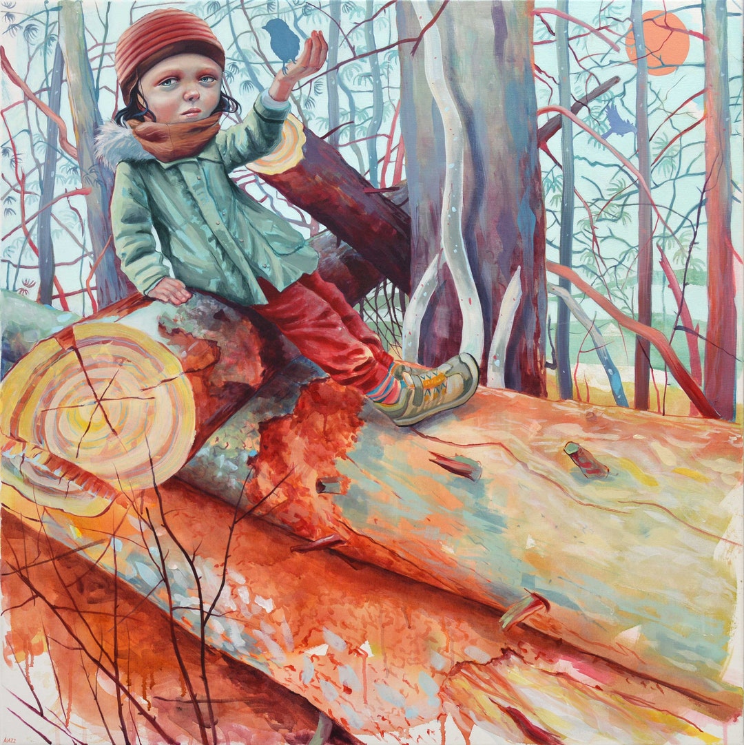 Original Art "timber" Pop Surrealism, Popart, Lowbrow Art, Juxtapoz ...