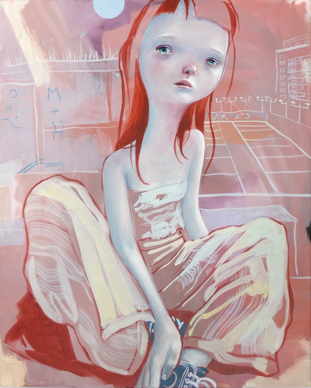 Painting on Canvas "here Again" Pop Surrealism, Popart, Lowbrow Art ...