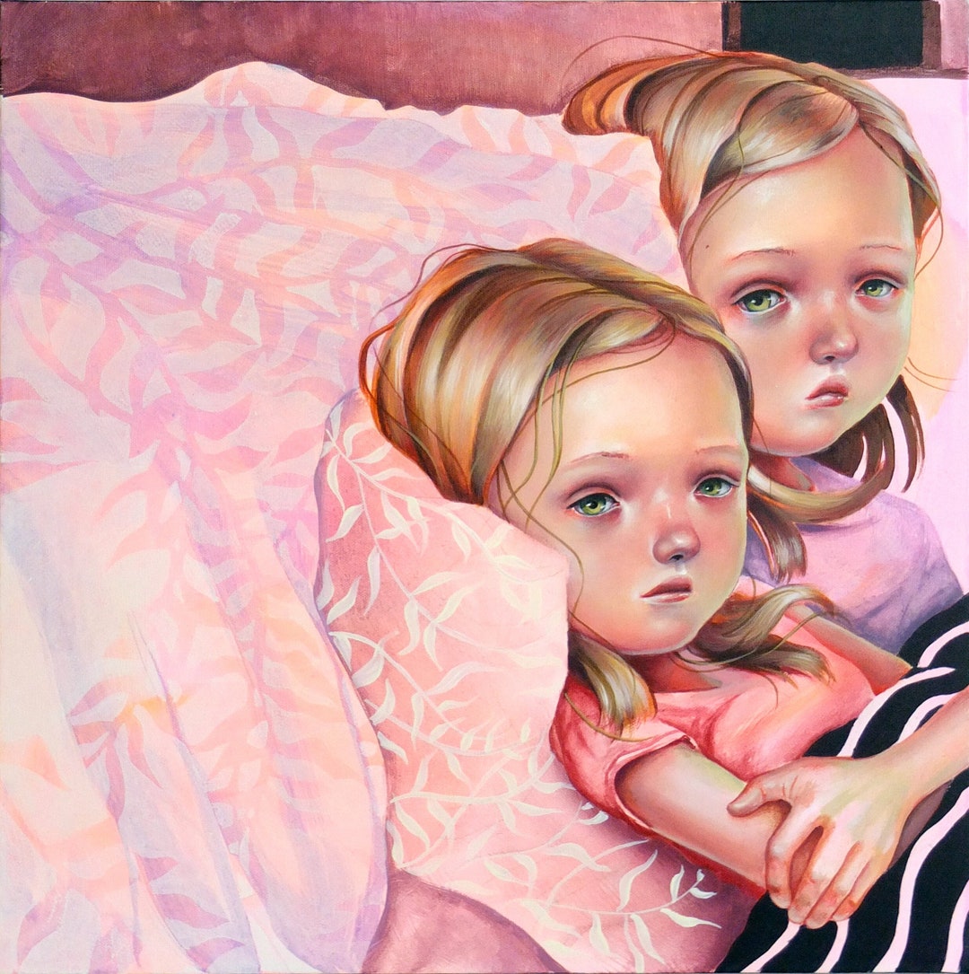 Original Painting "moments in March 02" Pop Surrealism, Popart, Lowbrow ...