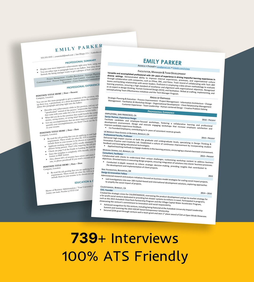 ATS Resume Template: Get HR & Recruiter Designed Resume Templates That ...