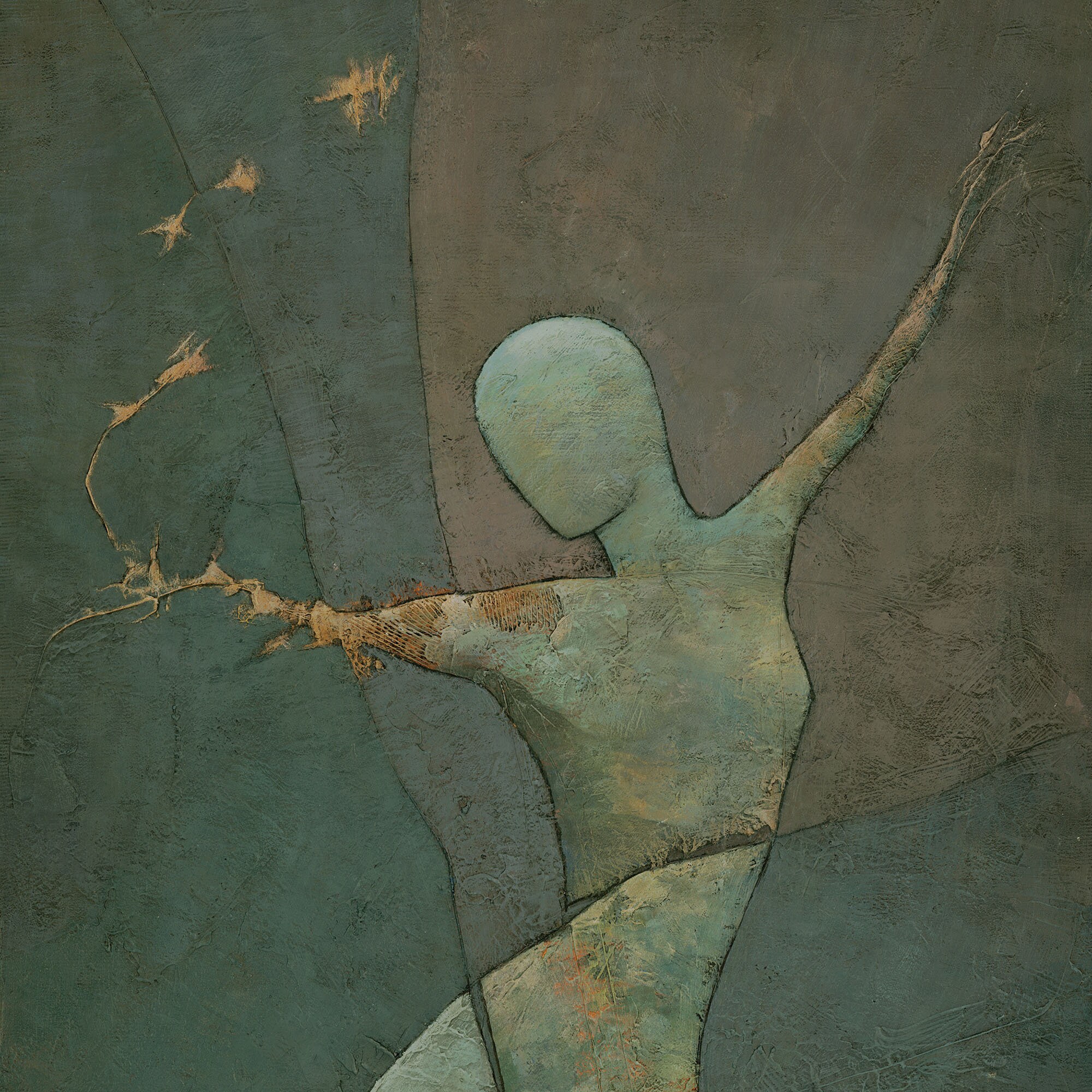 Modern Abstract Female Figure Painting Canvas Fine Art Print - Etsy