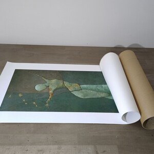 Modern Abstract Female Figure Painting, Canvas Fine Art Print ...