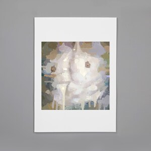 Male Torso Painting Signed Print, Modern Contemporary Fine Art - Etsy