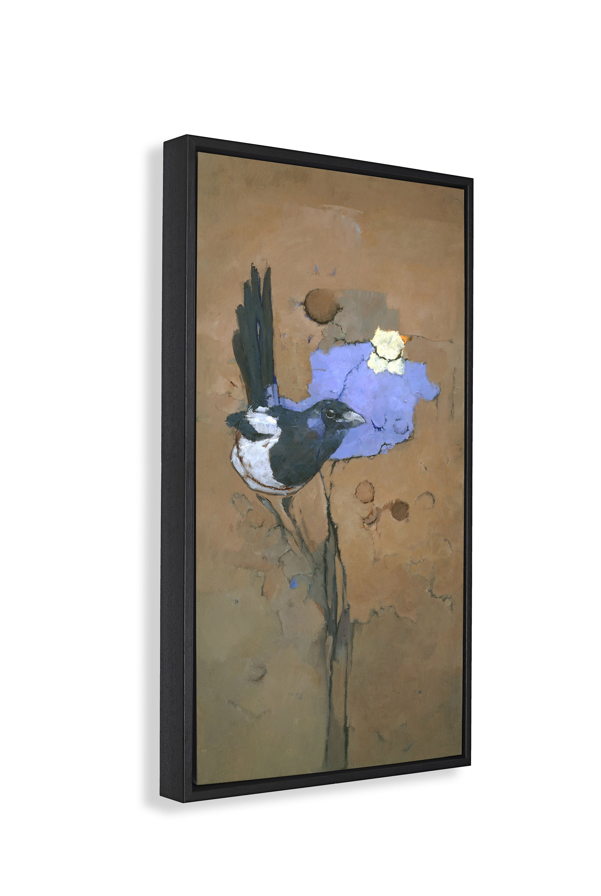 Magpie Painting, Canvas Fine Art Print - Etsy