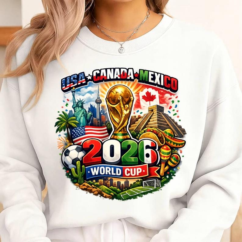World Cup 2026 Shirt Design PNG | USA Canada Mexico Soccer T-shirt ...