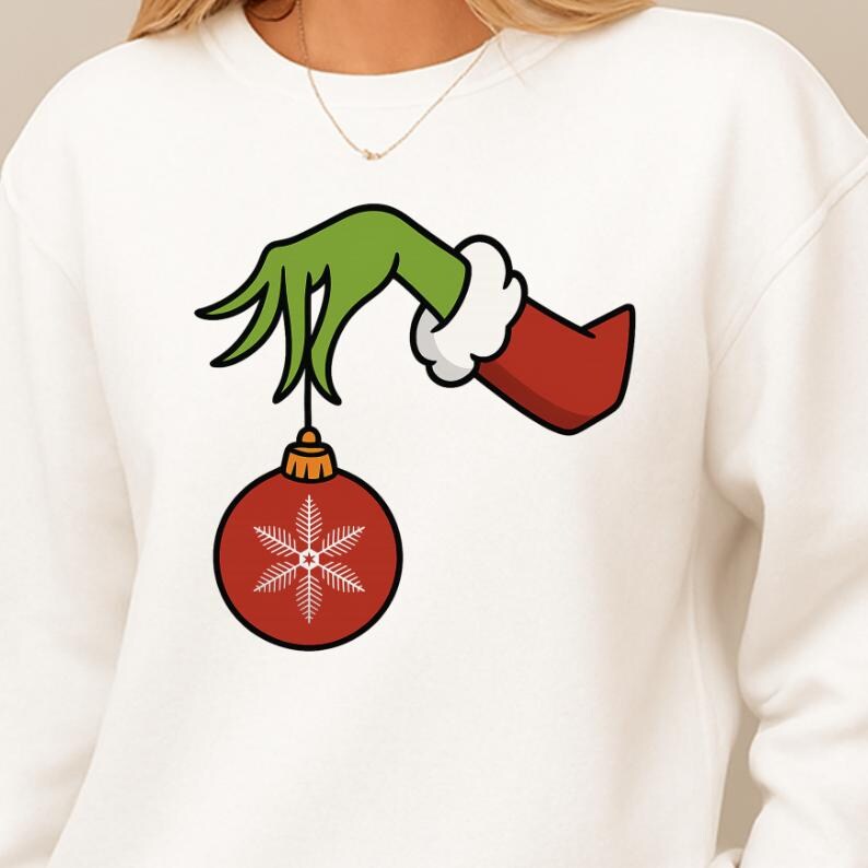 Grinch Hand PNG, Grinch Hand Holding Ornament Png, Christmas Grinch ...