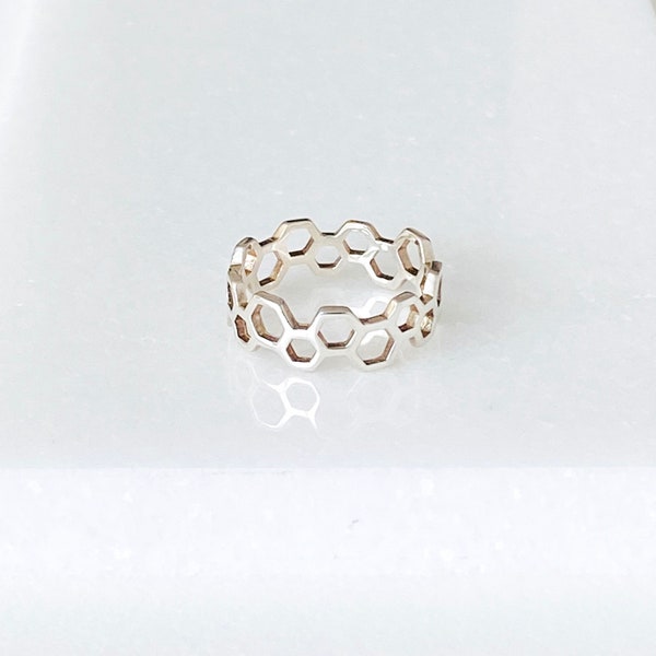 Honeycomb Ring - Etsy