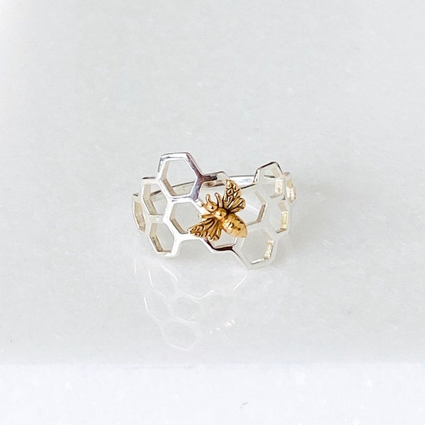 Honeycomb Ring - Etsy