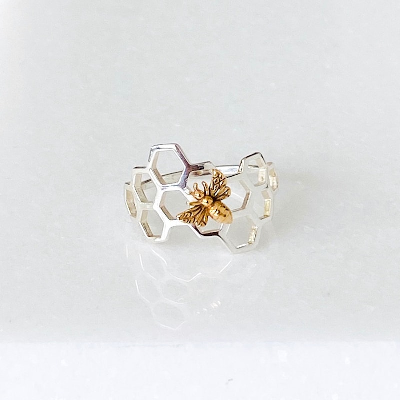 Honeycomb Ring - Etsy