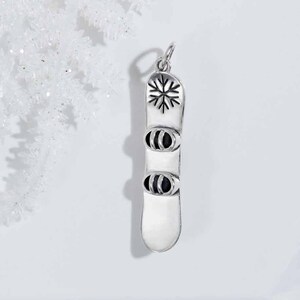 Sterling Silver Snowboard, Skis, Snowflake, Pine Tree Necklace, Outdoor ...