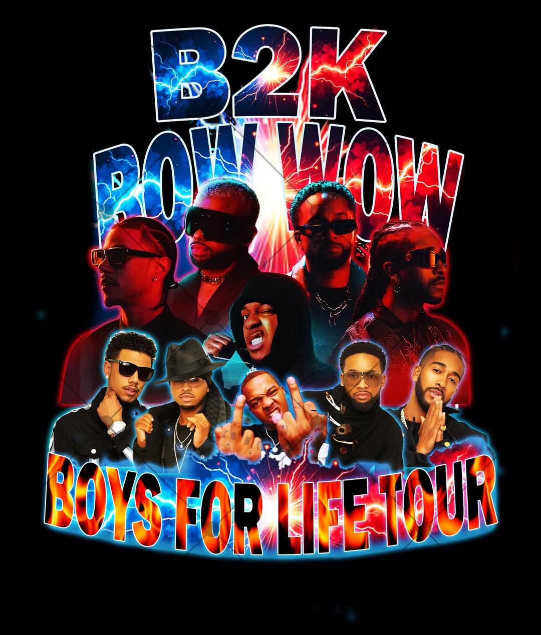 B2K Bow Wow PNG: T-shirt Design (digital Download) - Etsy